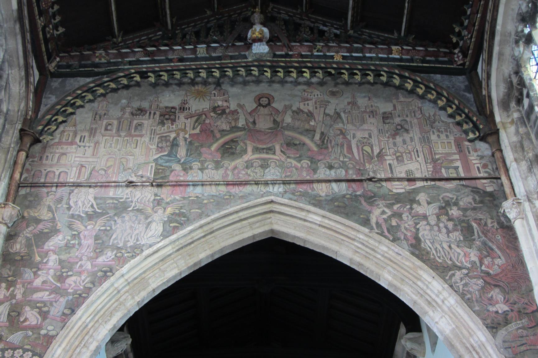 It’s behind you! – The Doom painting of Chaldon Church – shadows fly away